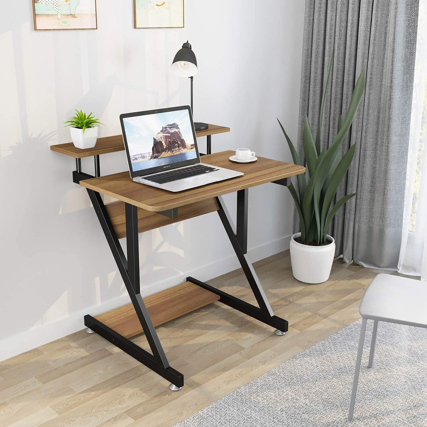 Neche Small Spaces Computer Desk Walnut – nechebej