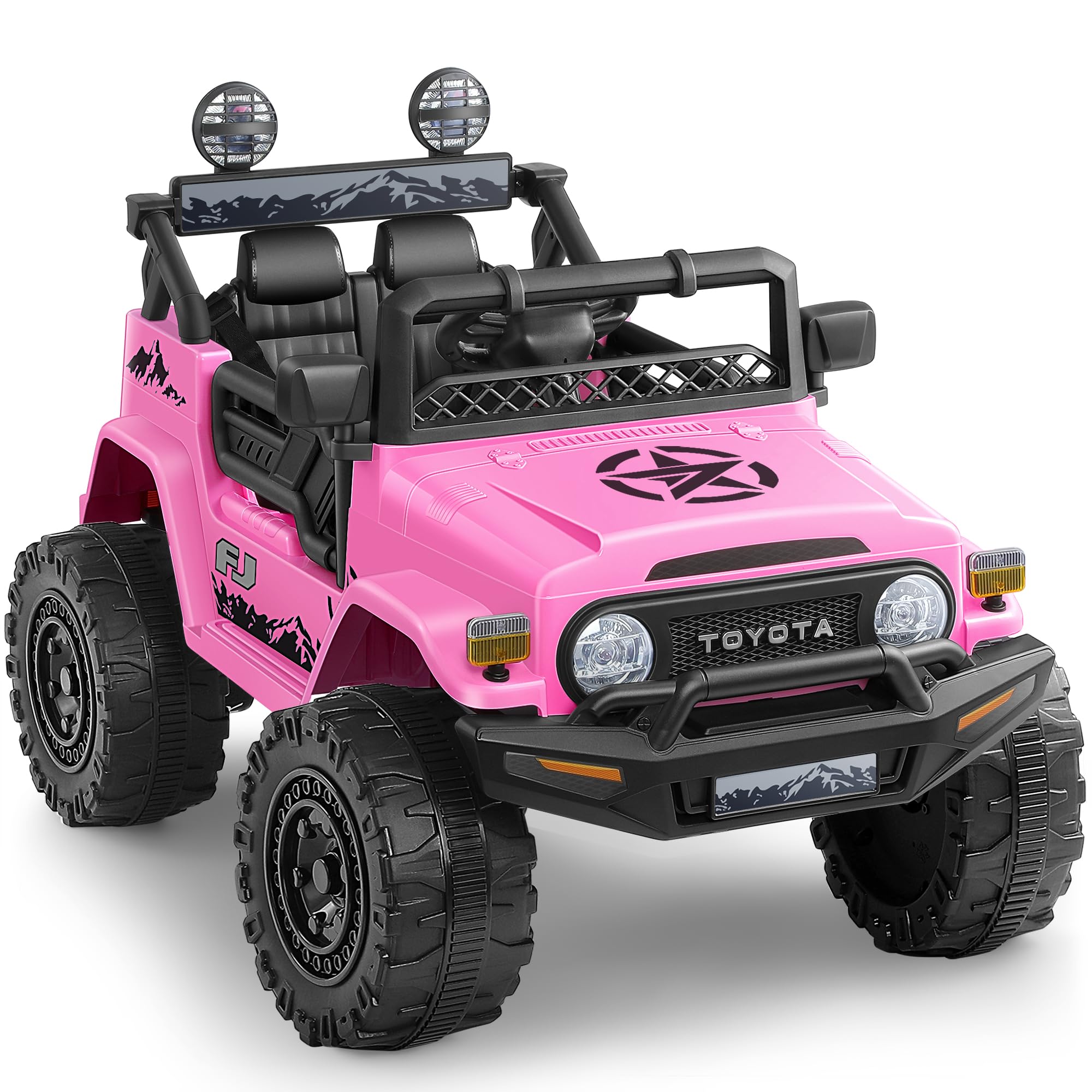 12V Toyota FJ40 Powered Ride on Car for Kids w/ Remote, Neche 2WD ...