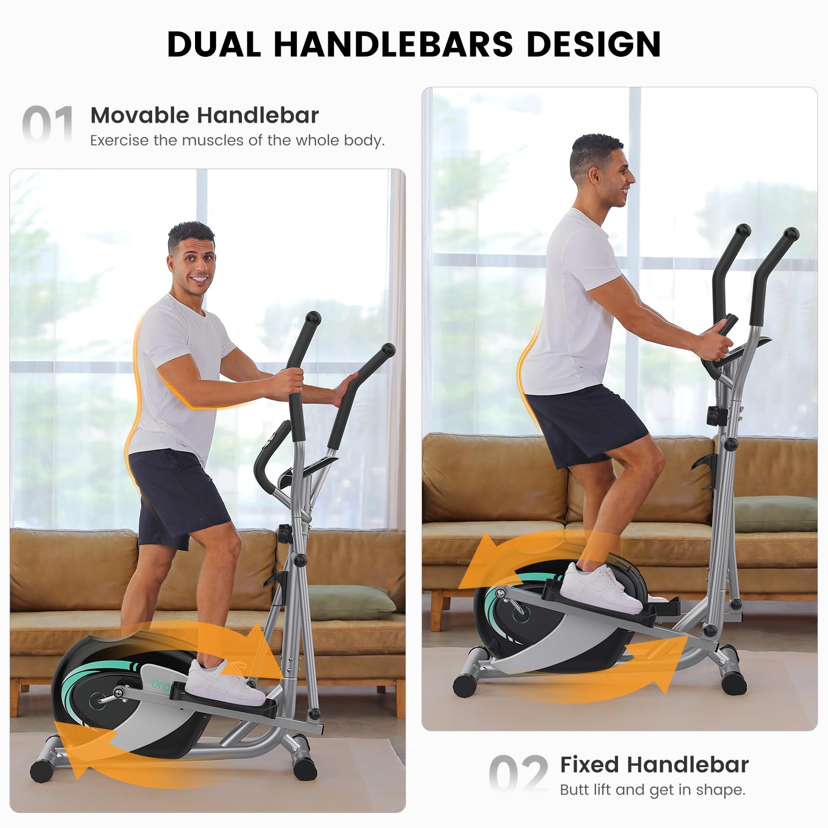 Elliptical Machine, Neche Magnetic Elliptical Trainer Fitness Equipment ...