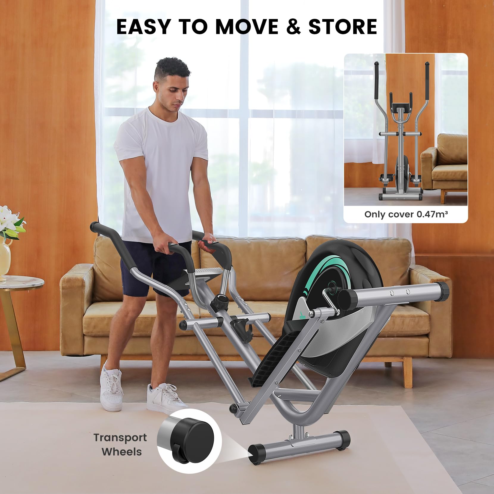 Elliptical Machine, Neche Magnetic Elliptical Trainer Fitness Equipment ...