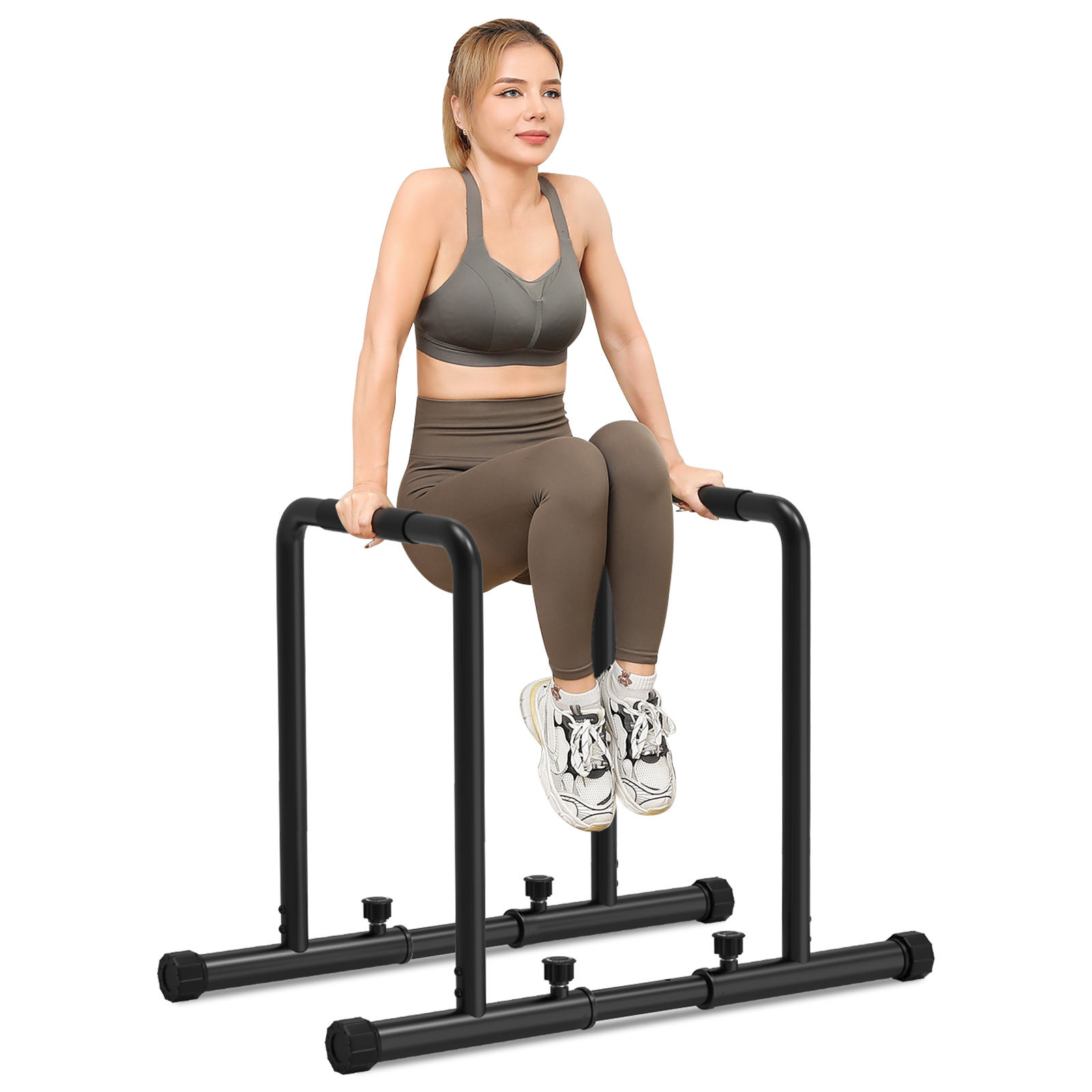 Neche Adjustable Dip Bar, Heavy Duty Steel Dip Station Power Tower Dip ...