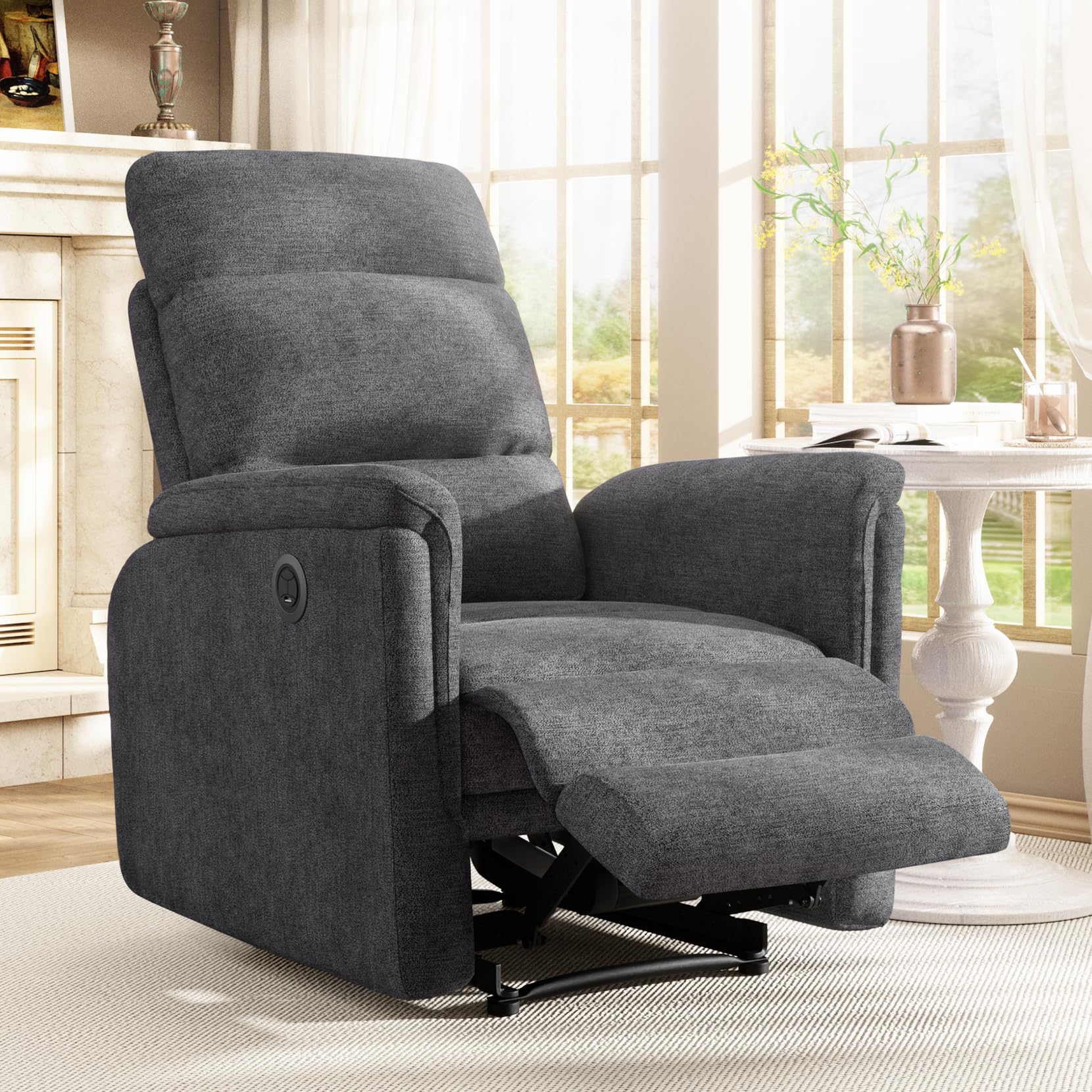 Electric Recliner chair, Ergonomic Adjustable Power Recliner with USB ...