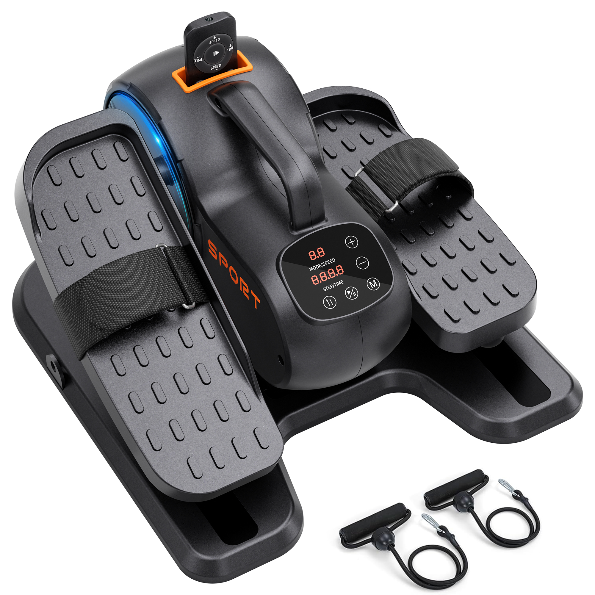 Under Desk Elliptical Machine, Electric Ellipse Leg Exerciser with 10 ...